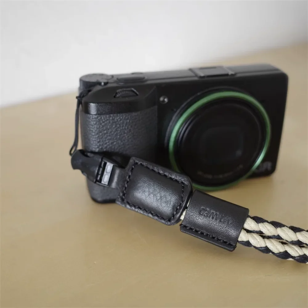 Adjustable-Camera-Wrist-Strap-String-Woven-Cowhide-Hand-Rope-Digital ...