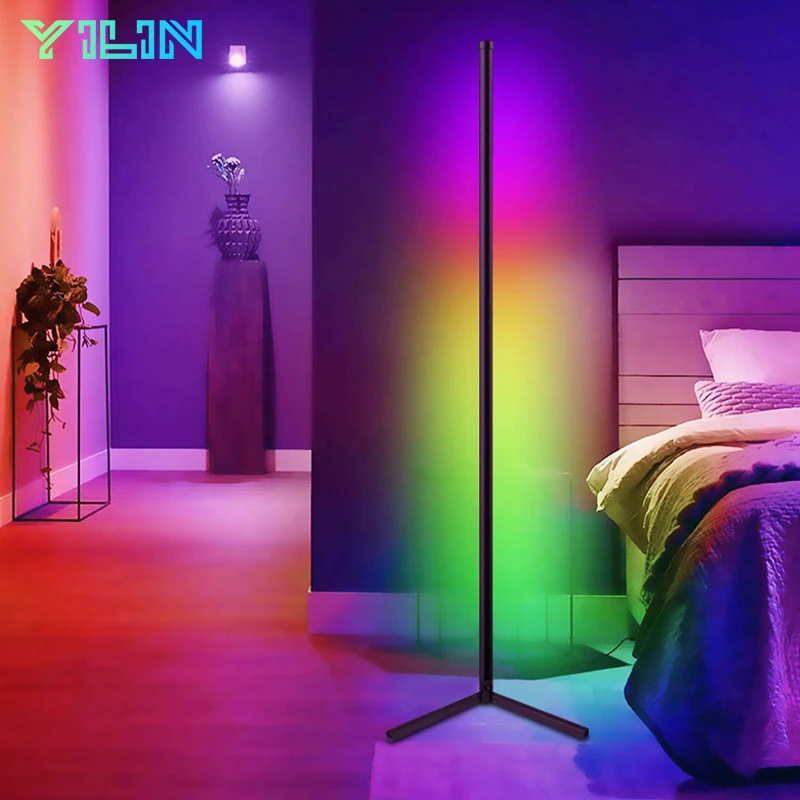 RGB-Dream-Color-LED-Floor-Lamp-16-milh-es-de-mudan-a-de-cor-Standing ...