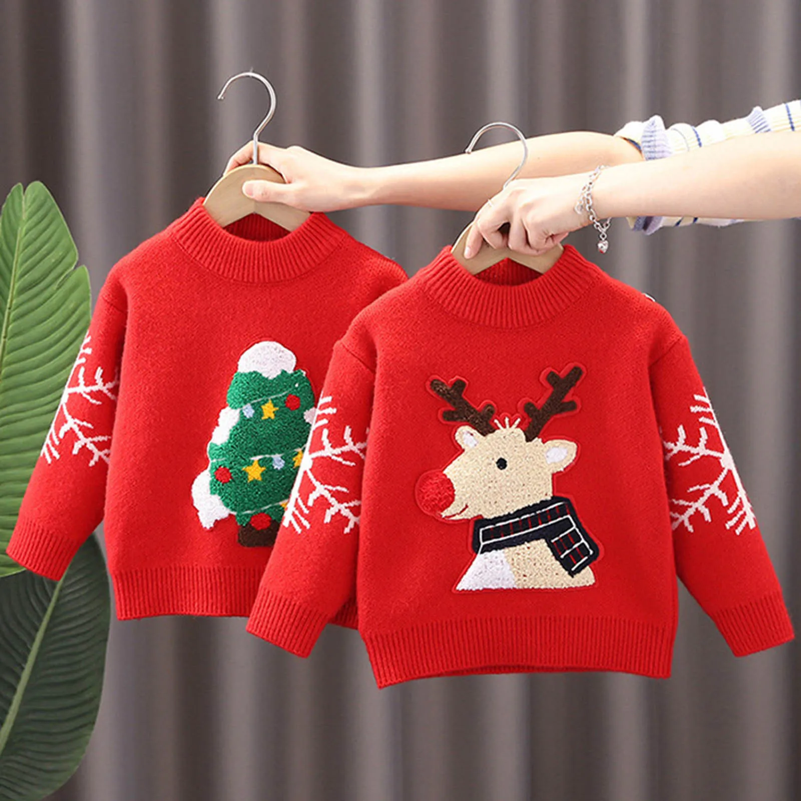 Pull-de-No-l-en-tricot-de-cerf-pour-enfants-pull-pour-tout-petits-sweat ...