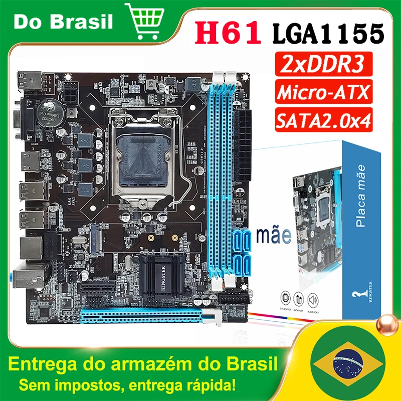 H61-Motherboard-LGA-1155-DDR3-Memory-16GB-Micro-ATX-Desktop-Mainbord ...