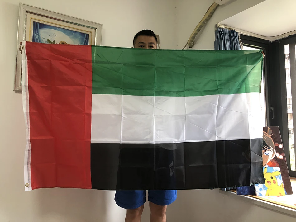 SKY-FLAG-The-United-Arab-Emirates-Flag-90X150cm-high-quality-Polyester ...