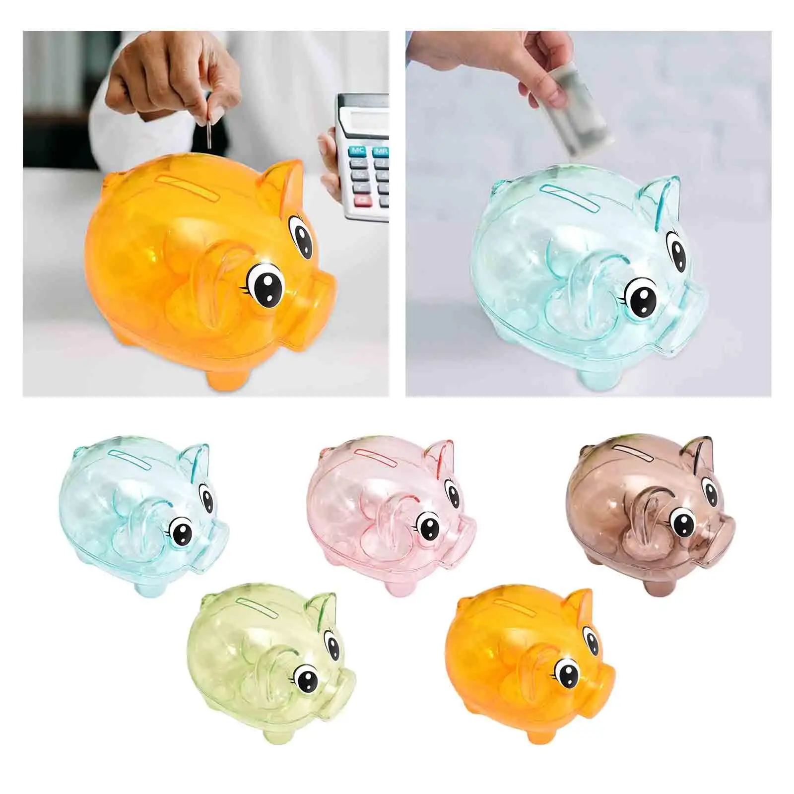 Pig Piggy Bank Money Saving Pot Reusable Ornament Decorative Gift ...