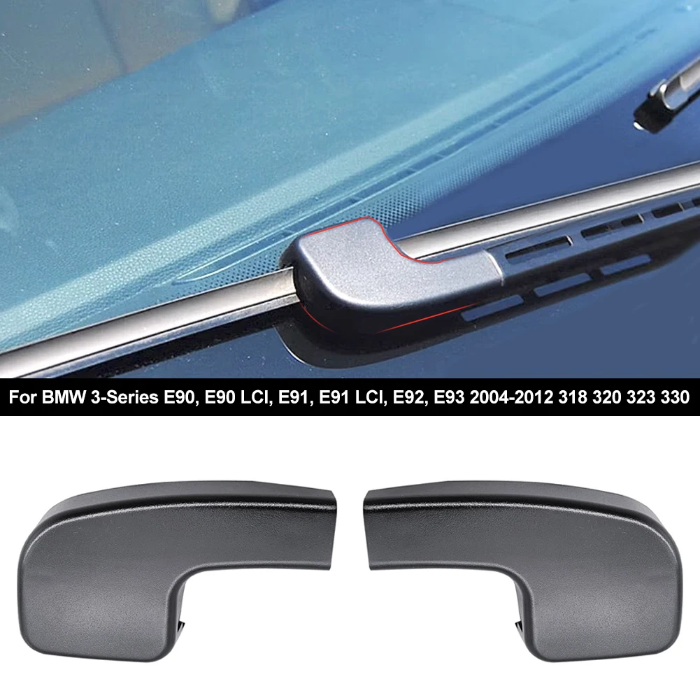 Car-Front-Windshield-Wiper-Arm-Covers-Caps-for-Bmw-3-Series-E90-E91-E92 ...