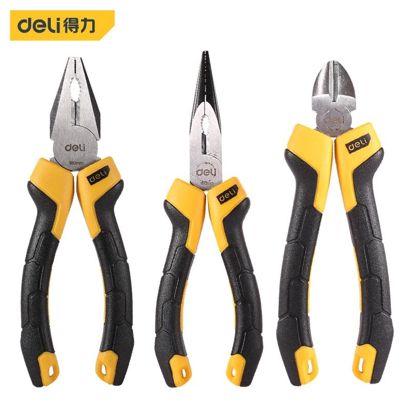 Deli-Multifunctional-Diagonal-Pliers-Needle-nose-Pliers-Hardware-Tools-Universal-Wire-Cutters ...