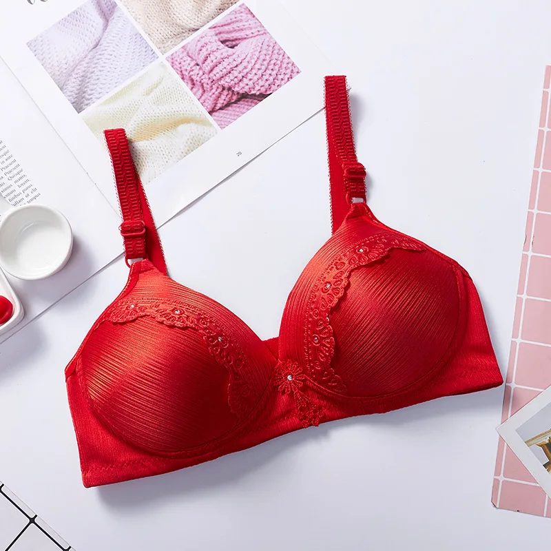 Teenagers' Ultra-thin Double-strap Bra With Multiple Sizes Colors ...