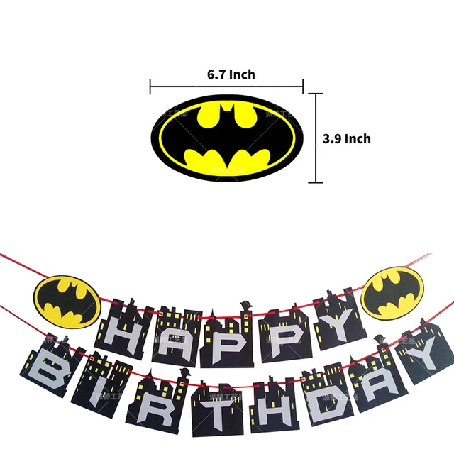 Batman Happy Birthday Banner