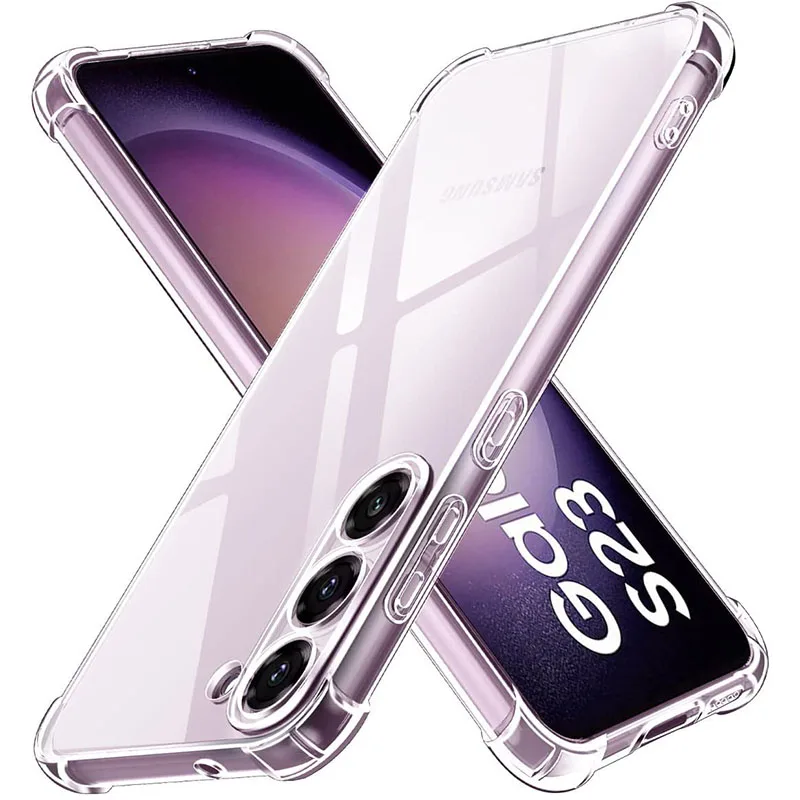 Transparent TPU Case For Samsung Galaxy S25 S24 S23 S22 S21 S20 Ultra ...