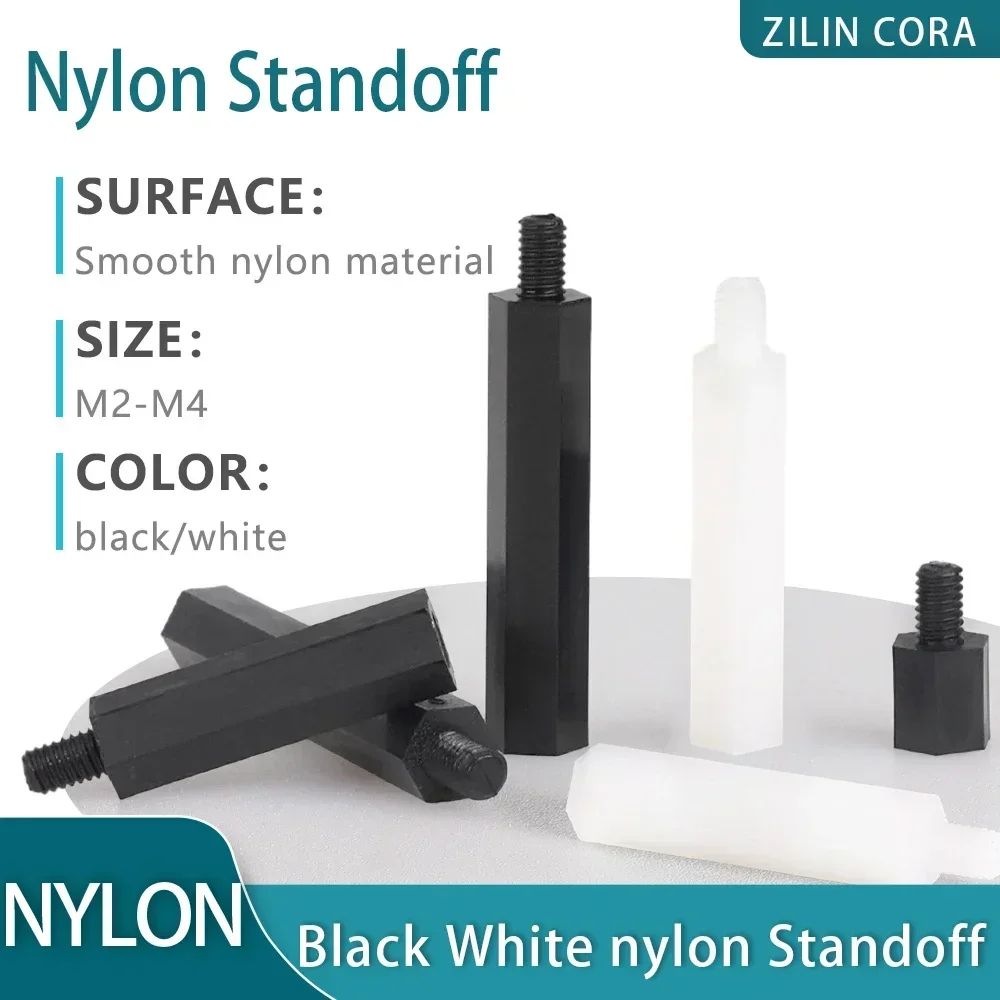 Nylon-Hex-Standoff-Plastic-PCB-Motherboard-Hexagon-Male-Female-Pillar ...