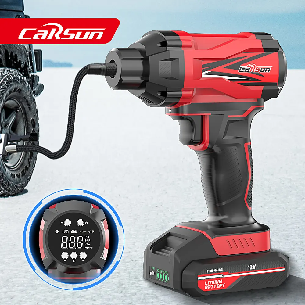 CARSUN-Car-Air-Pump-Wireless-Inflatable-Pump-Portable-Handheld ...