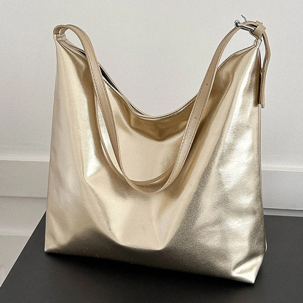 High-Capacity-Luxury-Designer-Bag-for-Women-Fashion-Shopping-Bag-Silver ...