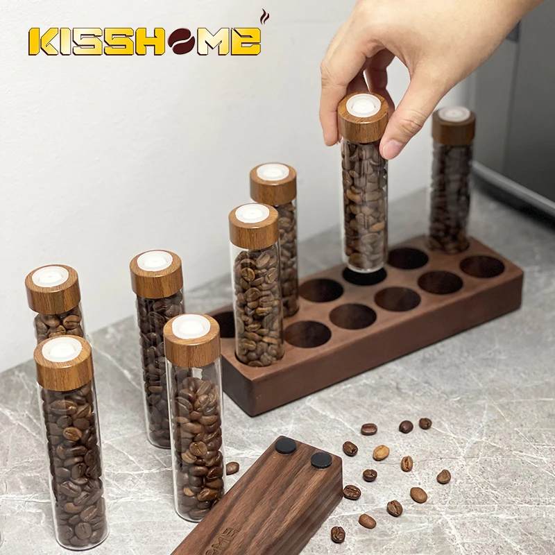 Coffee-Beans-Storage-Container-Tube-Bottle-Glass-With-Breathable-Lid ...