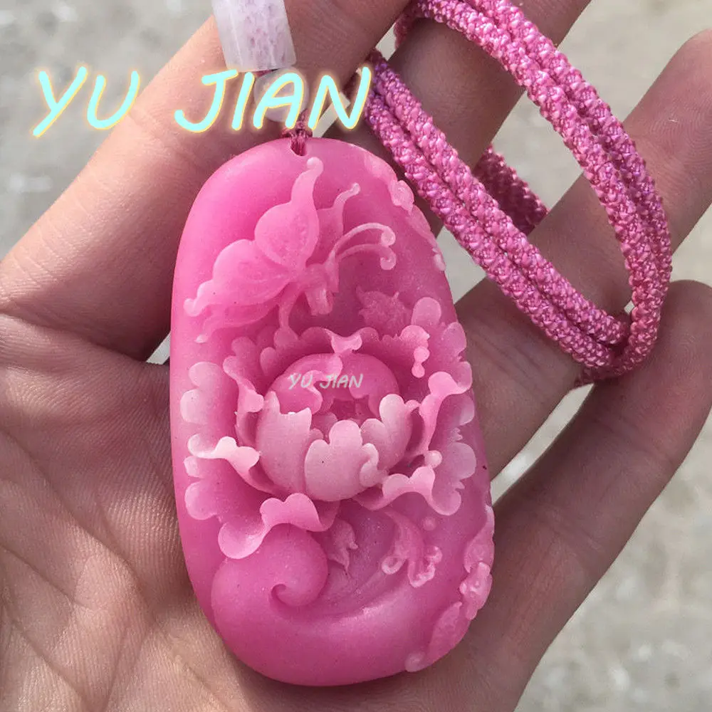 New-China-Charm-Traditional-Hand-Carved-Natural-Peach-Jade-Pendant ...
