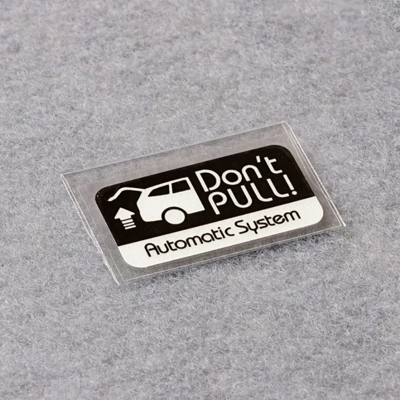 2x-Car-Styling-Vinyl-Tape-Warning-AUTOMATIC-System-DO-NOT-PULL-Vehicle ...