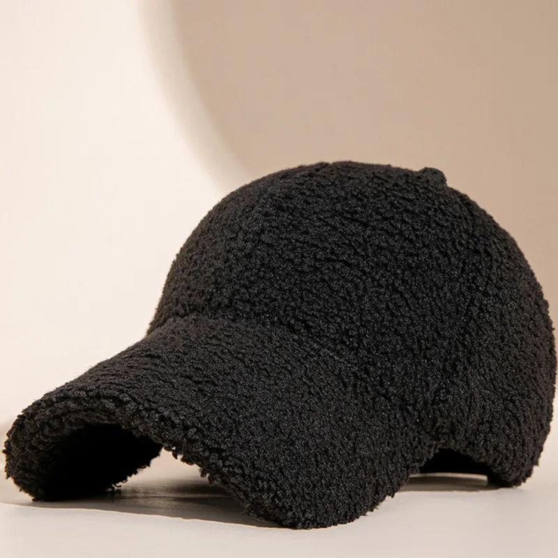 Winter-Dad-and-Mum-Warm-Fur-Baseball-Cap-Adult-Outdoors-Wool-Sport-Hat ...