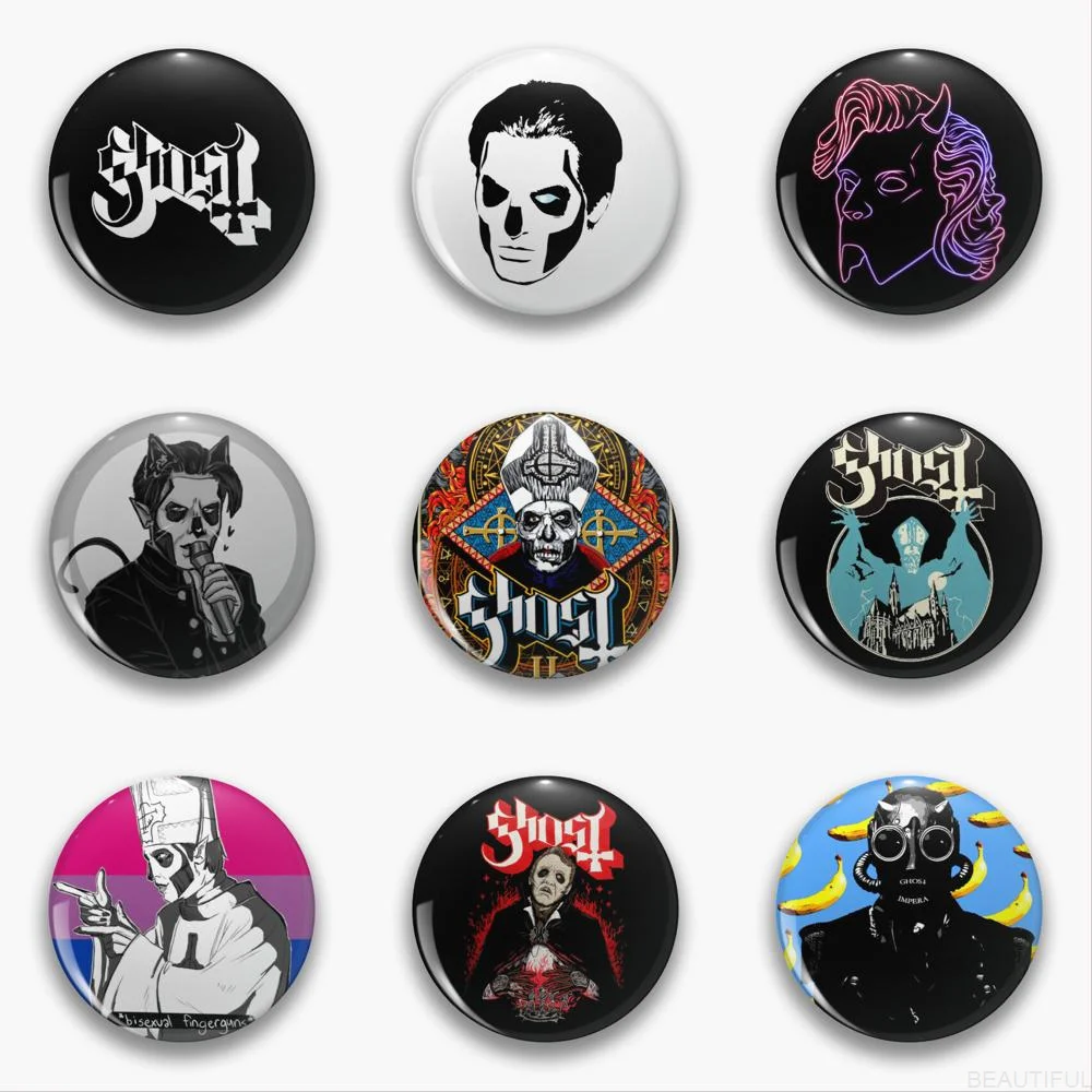 Ghost-Band-brooches-Badge-Collar-Clothes-Gifts-Funny-cute-shirt-broche ...