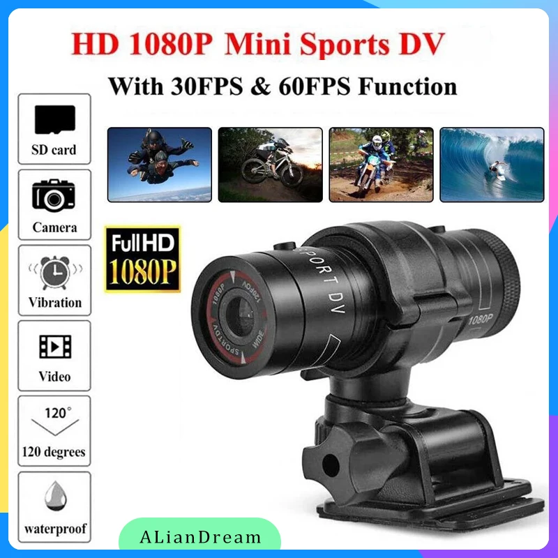 Hd 1080p Waterproof Sport Camera Action Dv Video Dash Cam Motorcycle ...