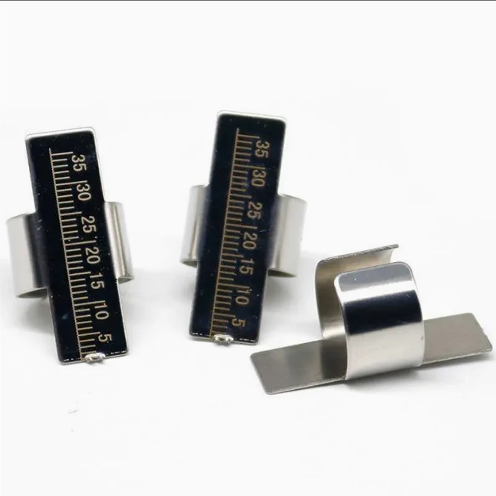10pcs Stainless Steel Dental Endo Span Measure Scale Finger Ring Gauge ...