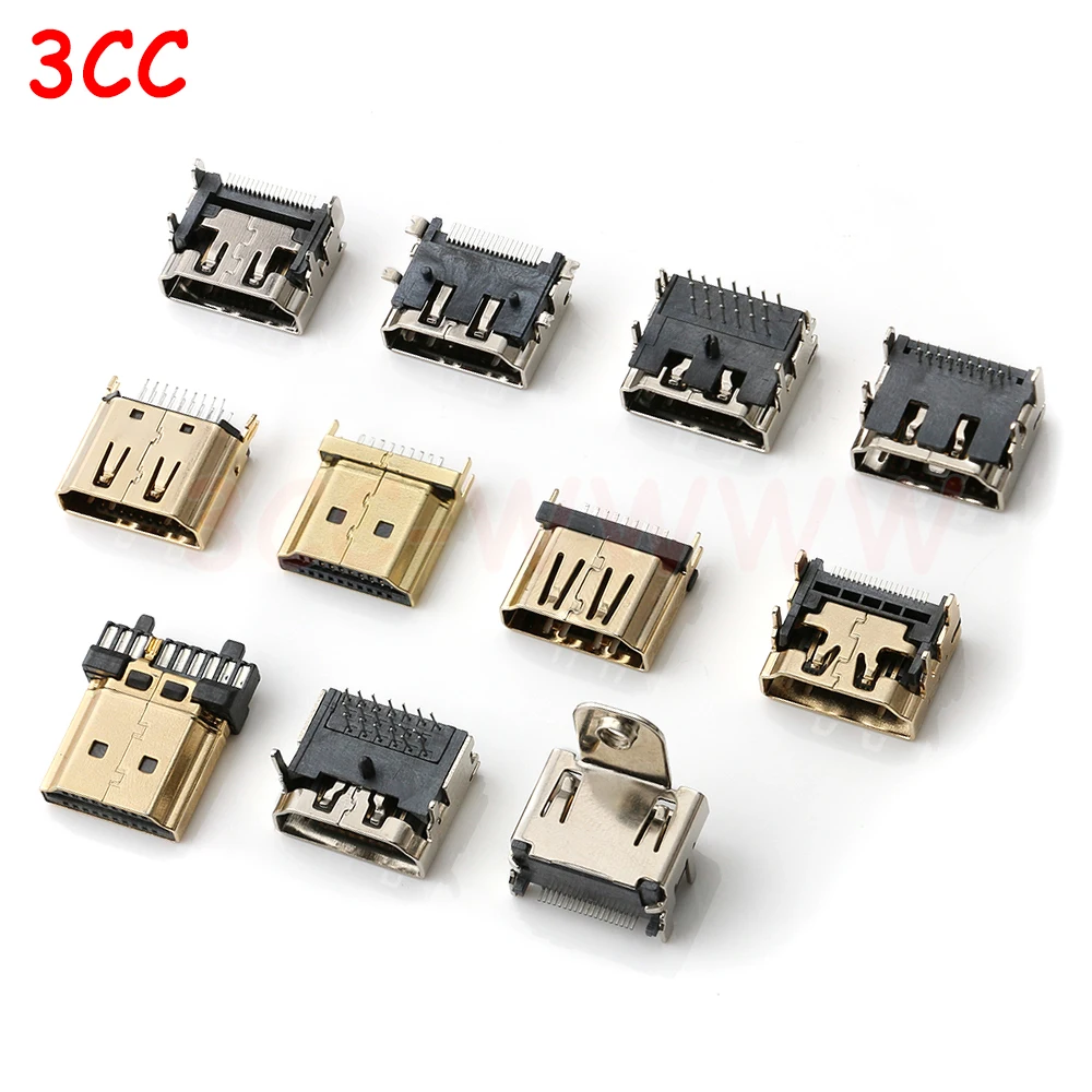 5pcs-HDMI-HD-Interface-Connector-SMD-19-Pin-19P-20P-Vertical-HDMI-Male ...