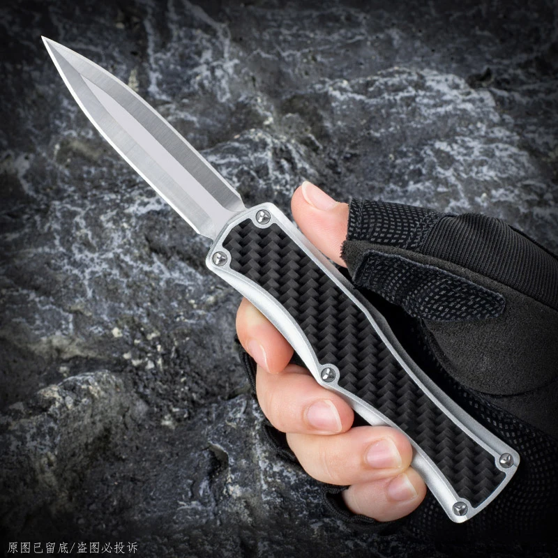 HERA-Knife-Micro-OTF-Tech-Knife-Angel-Carbon-Fiber-T6-CNC-Handle-D2 ...