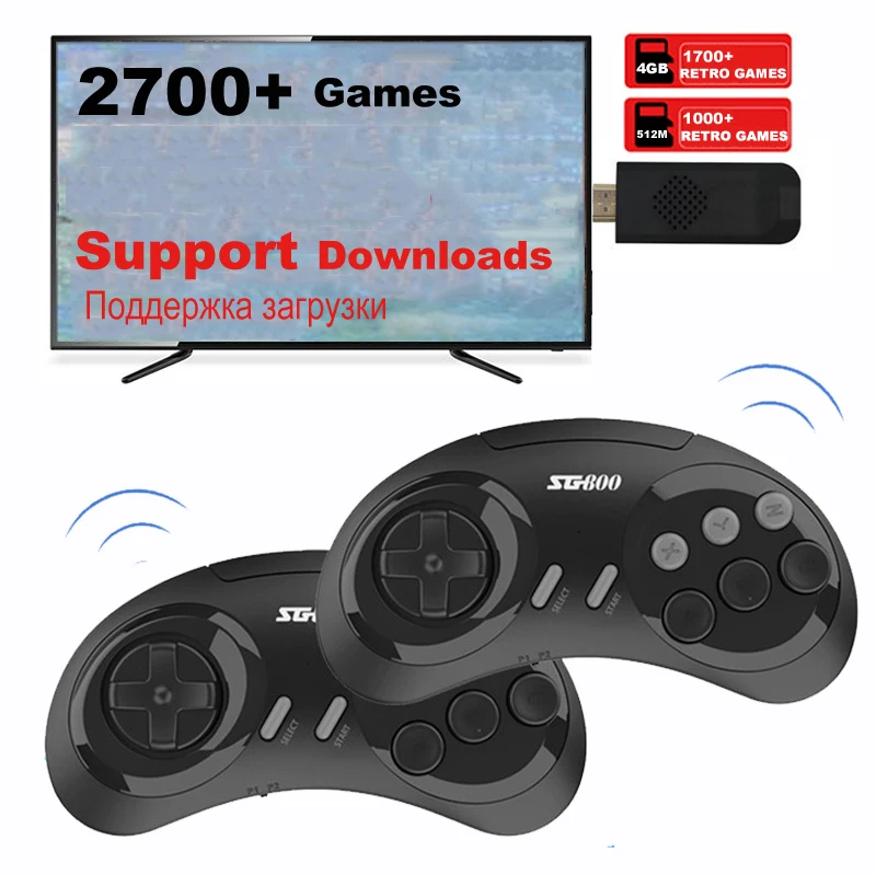 16-Bit-Retro-Video-Game-Consoles-Controller-Built-in-2700-Games-HDMI ...
