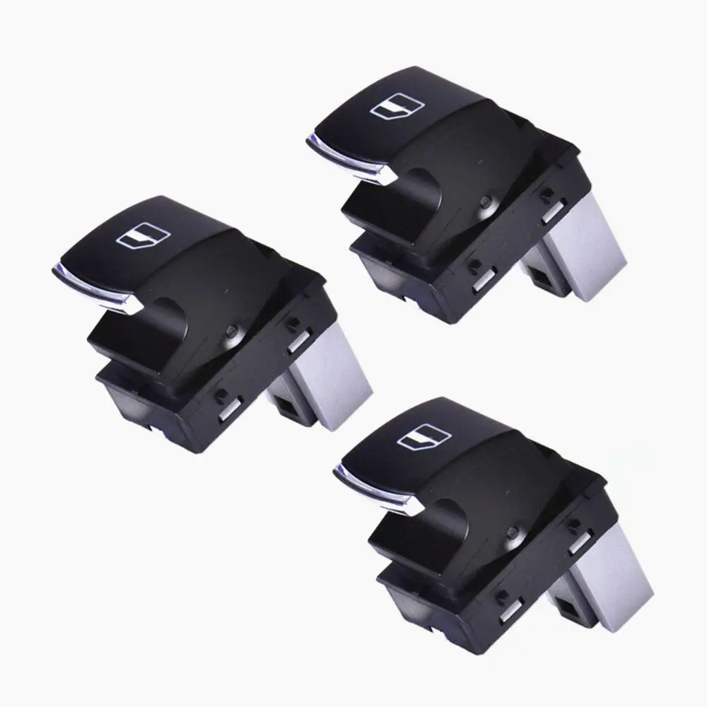Qty 3 Chrome Power Passenger Side Window Switch For Vw Golf Passat B6 ...