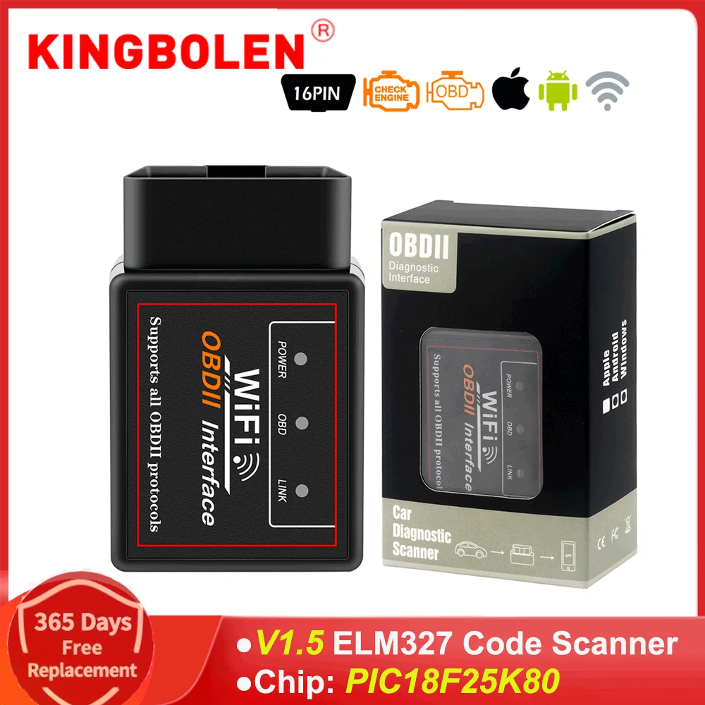 Super ELM327 V1.5 WIFI OBD2 herramienta de diagnóstico automático ELM ...