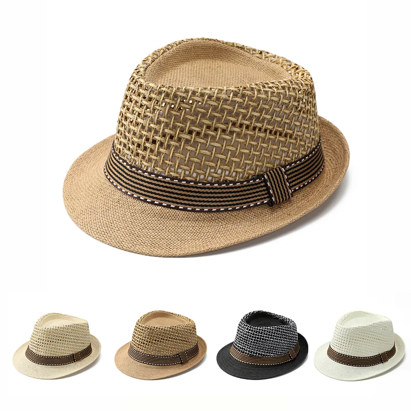 Summer-Hollow-Breathable-Jazz-Caps-For-Men-Foldable-Outdoor-Sun-Hat ...