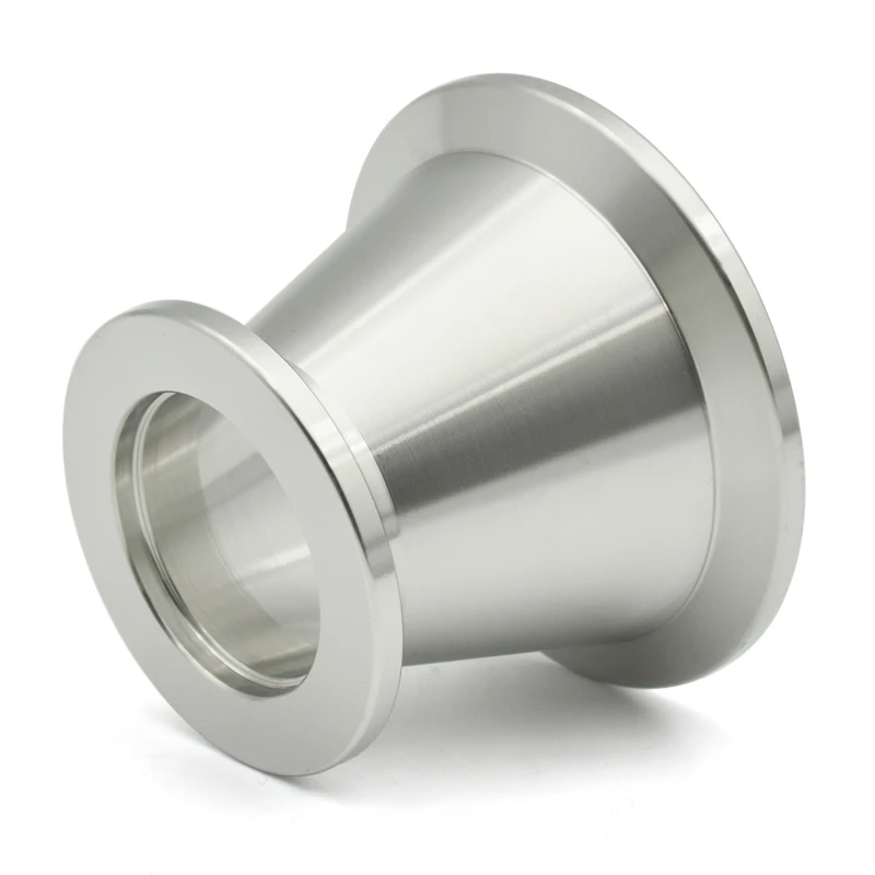 304 Stainless Steel KF Vacuum Tapered Reducer, Three Card Flange Joint ...