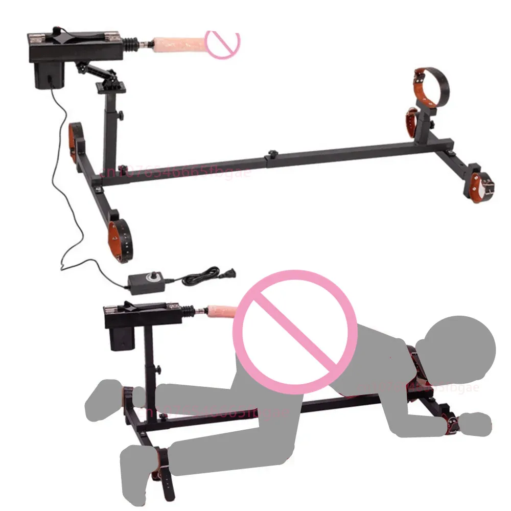 Metal-K9-Kneeling-Frame-Sex-Machine-Vibrators-Leather-Neck-Collar-Handcuffs-BDSM-Bondage-Sex ...