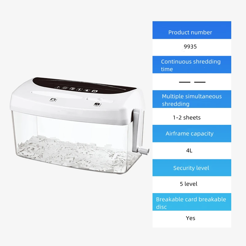 Sliced Hand Paper Shredder