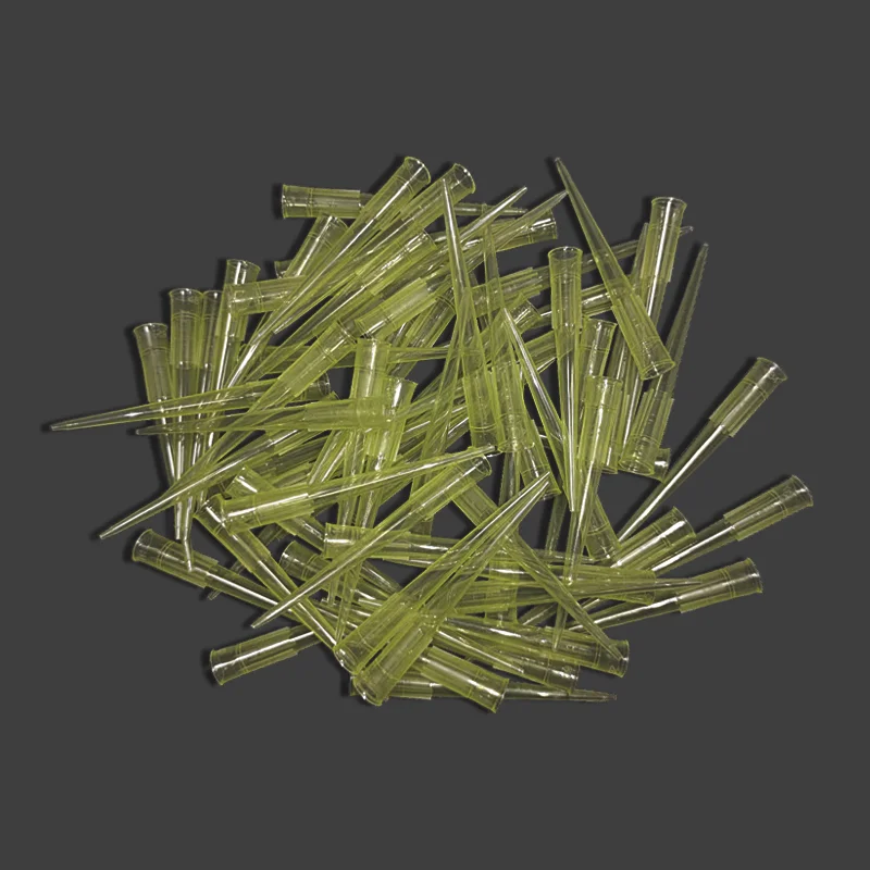 1000pcs 200ul Lab Disposable Pp Plastic Pipette Tips For Chemistry Test ...