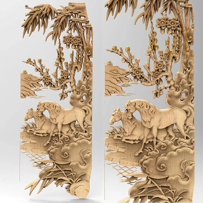 Modelo-3D-de-caballo-Reilef-STL-para-impresora-3D-enrutador-CNC-Artcam ...