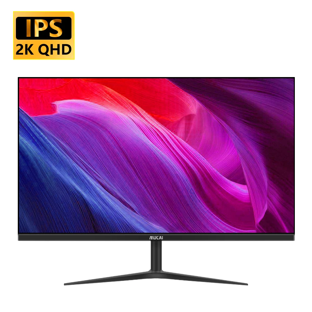 Mucai 24/27 Polegada monitor 2k 75hz qhd desktop pc display lcd jogos 100hz tela de painel ...