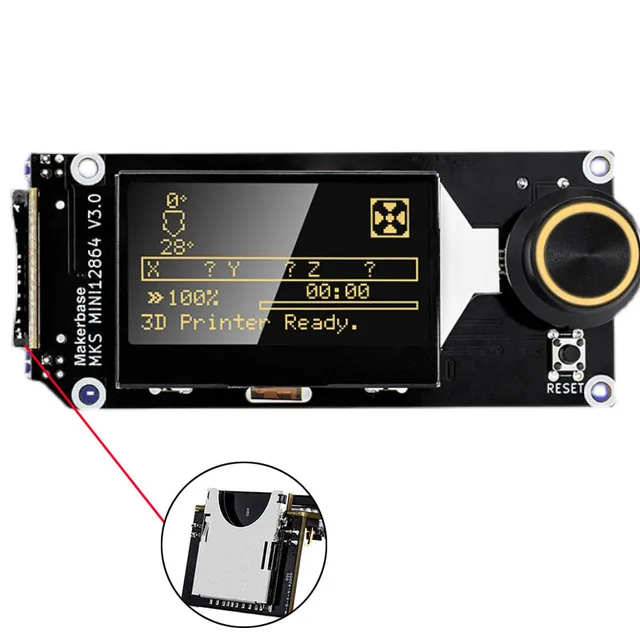 Makerbase MKS TinyBee 3D printer Control Board ESP32 MCU Mini 12864 ...