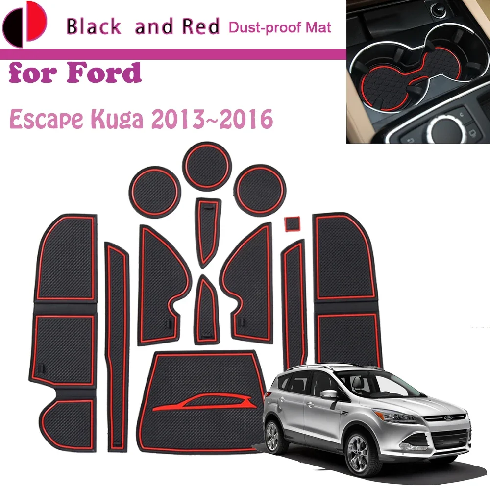 Rubber-Door-Groove-Mat-for-Ford-Escape-Kuga-2013-2016-2014-2015-Cushion ...