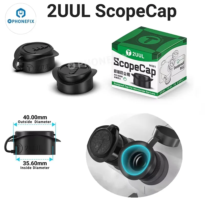 2UUL MS81 ScopeCap Dustproof Cap Soft Rubber Eyepiece Cover For ...