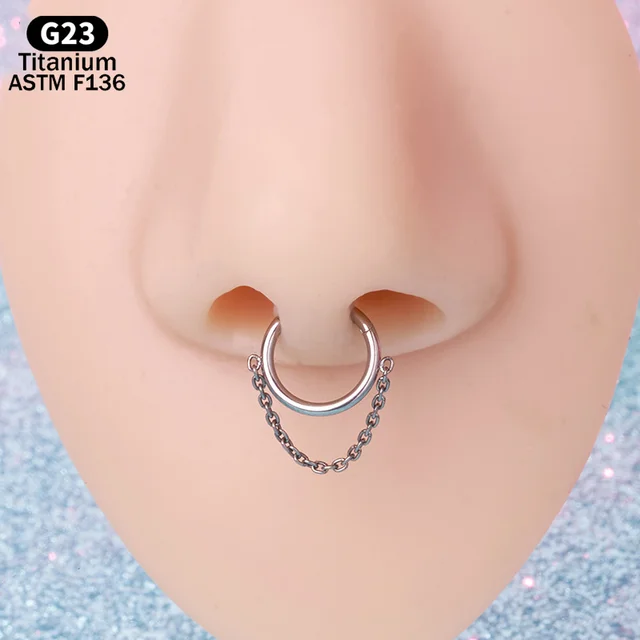 Ragazzo Piercing Al Naso Toro Body Piercing In Acciaio Orecchie