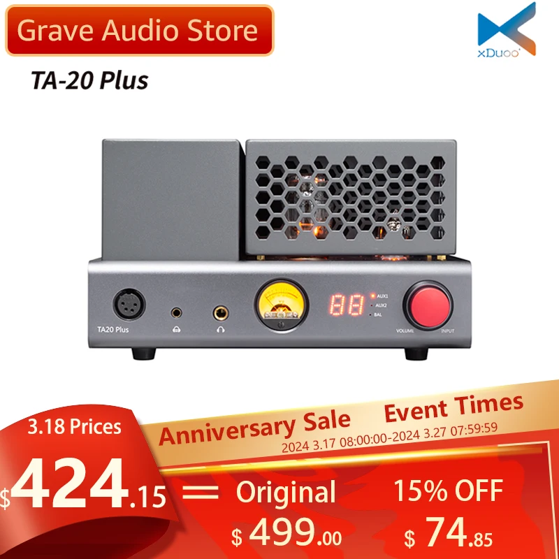 xDuoo-TA-20-Plus-Headphone-Amplifier-TA20-Plus-Tube-Balanced-Earphone-AMP-TA20plus-Pre-Amplifier ...