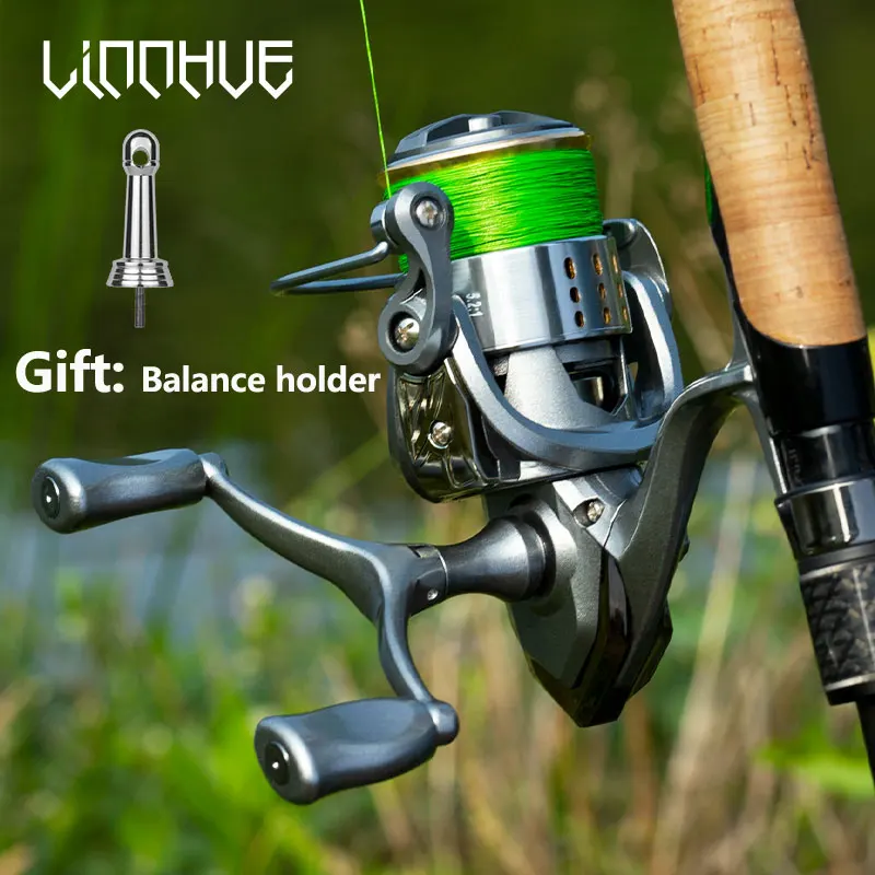 LINNHUE-Fishing-Reel-Double-Grip-1500-2500-With-Balance-Holder-Saltwater-Freshwater-Spinning ...