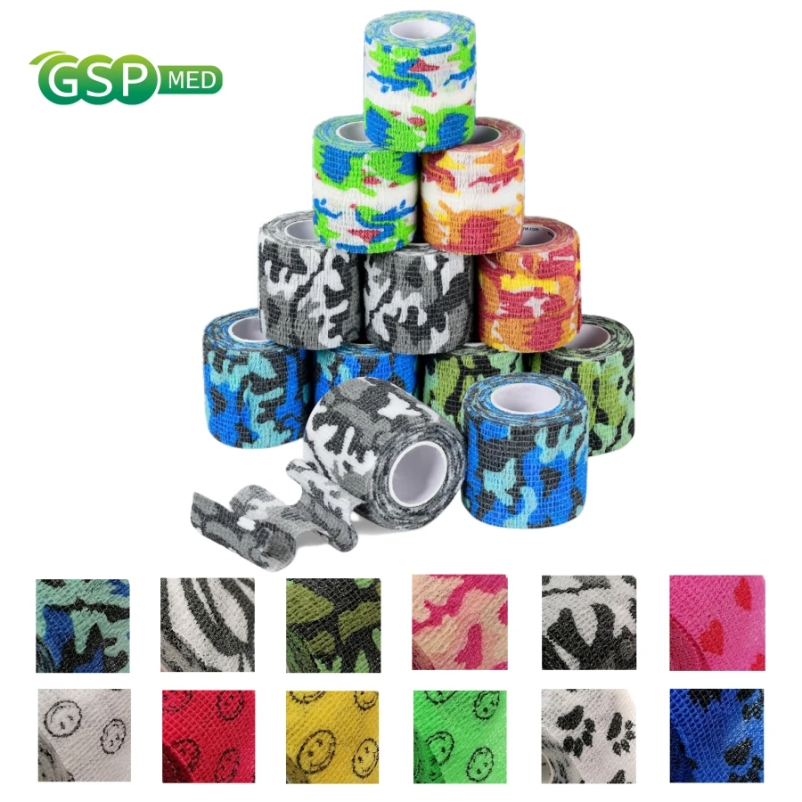 Elastic-Wrap-Cohesive-Tape-Army-Adhesive-Outdoor-Hunting-Camouflage ...