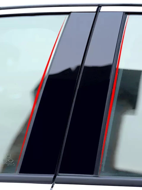 Car Door Window Pillar Posts Door Trim Cover Stickers Exterior Fit Land ...