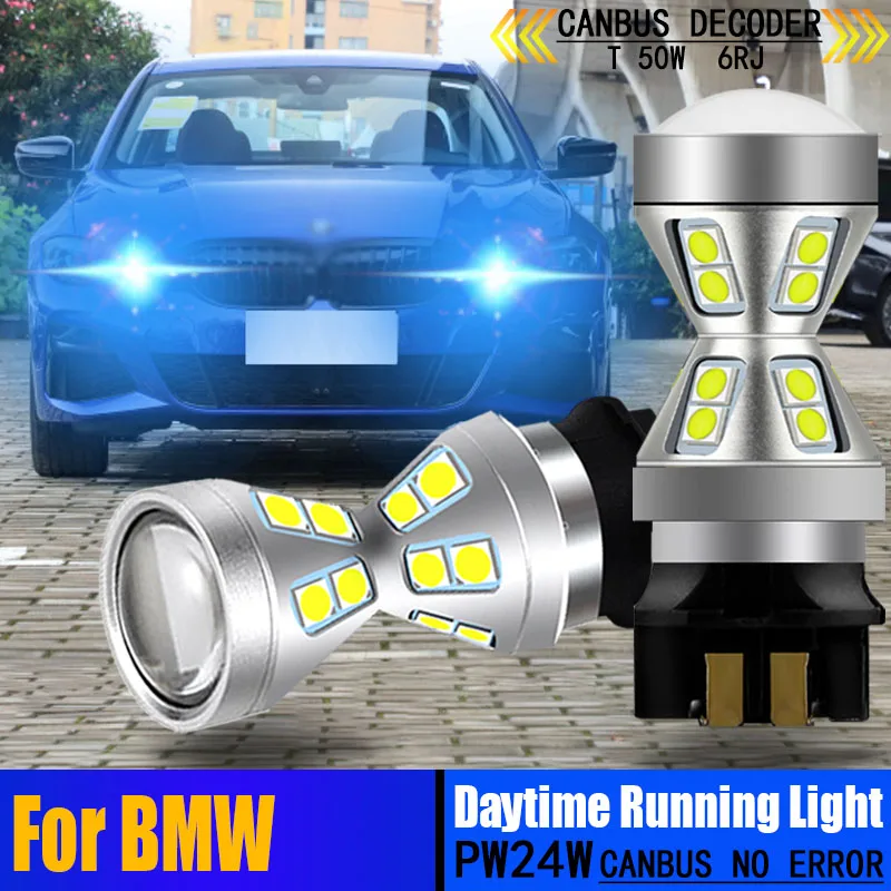 2PCS-Headlight-DRL-White-Canbus-Error-Free-PW24W-Ice-Blue-LED-Daytime ...