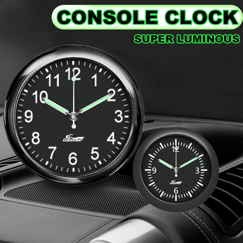 43MM 40MM Car Clock Ornaments Car High-End Luminous Timetable Car Stick ...