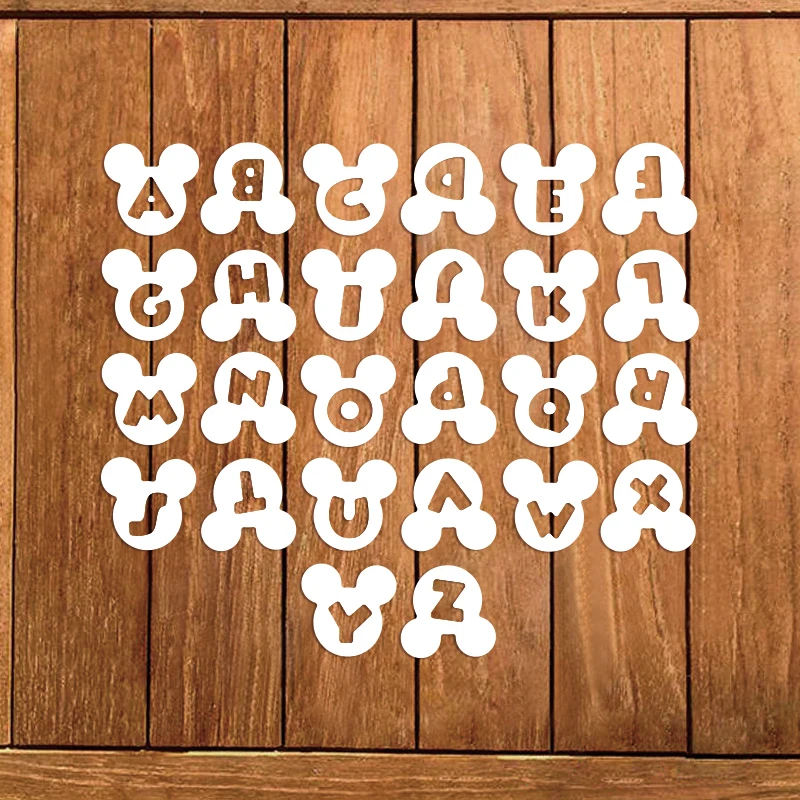 Mickey Mouse Font Alphabet