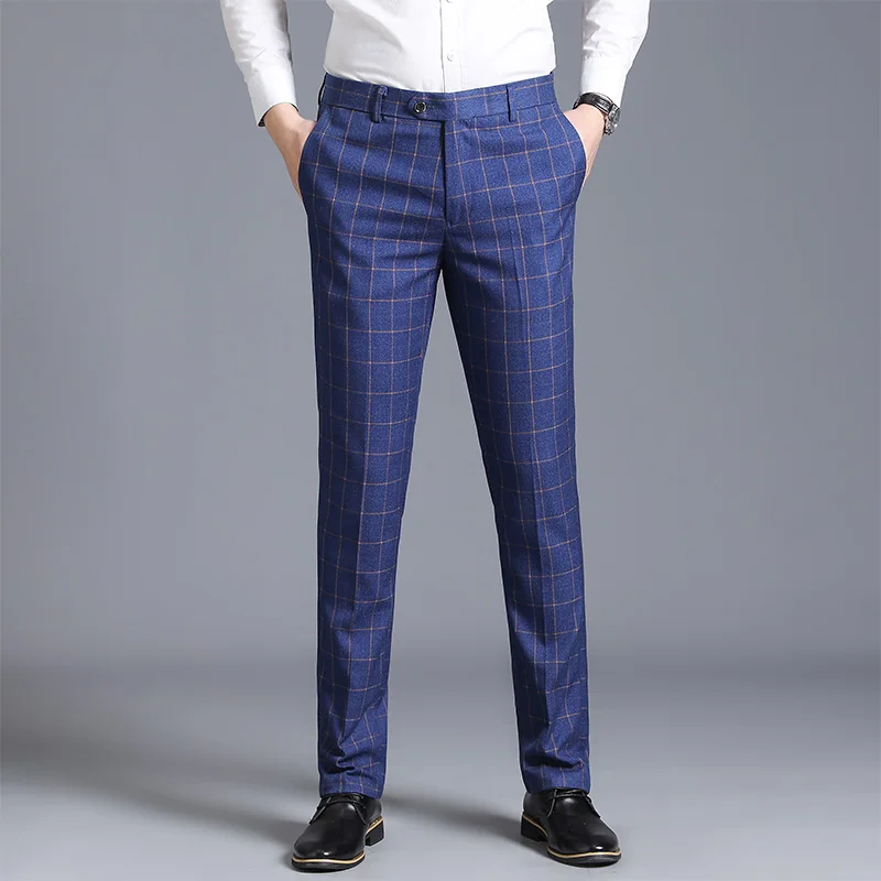 High-quality, fashionable, stylish and versatile men's checkered dress ...