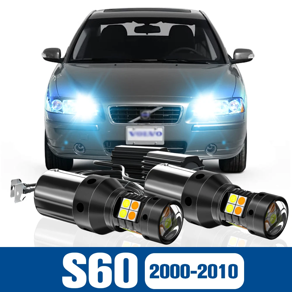 2x-LED-Dual-Mode-Turn-Signal-Daytime-Running-Light-DRL-Lamp-Accessories ...
