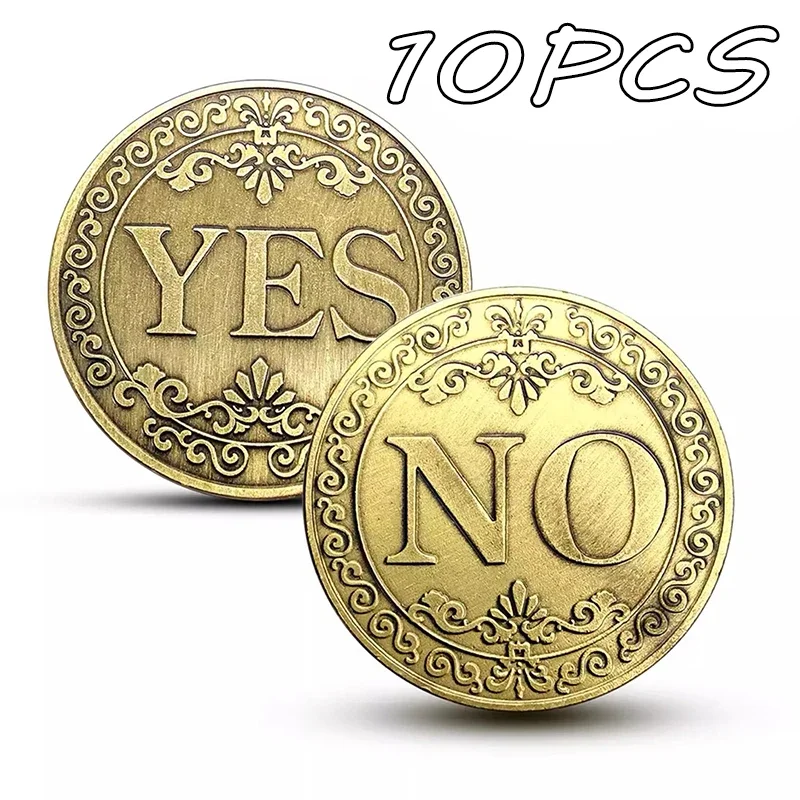10PCS-Bronze-Yes-or-No-Commemorative-Coin-Souvenir-Non-currency-Coins ...