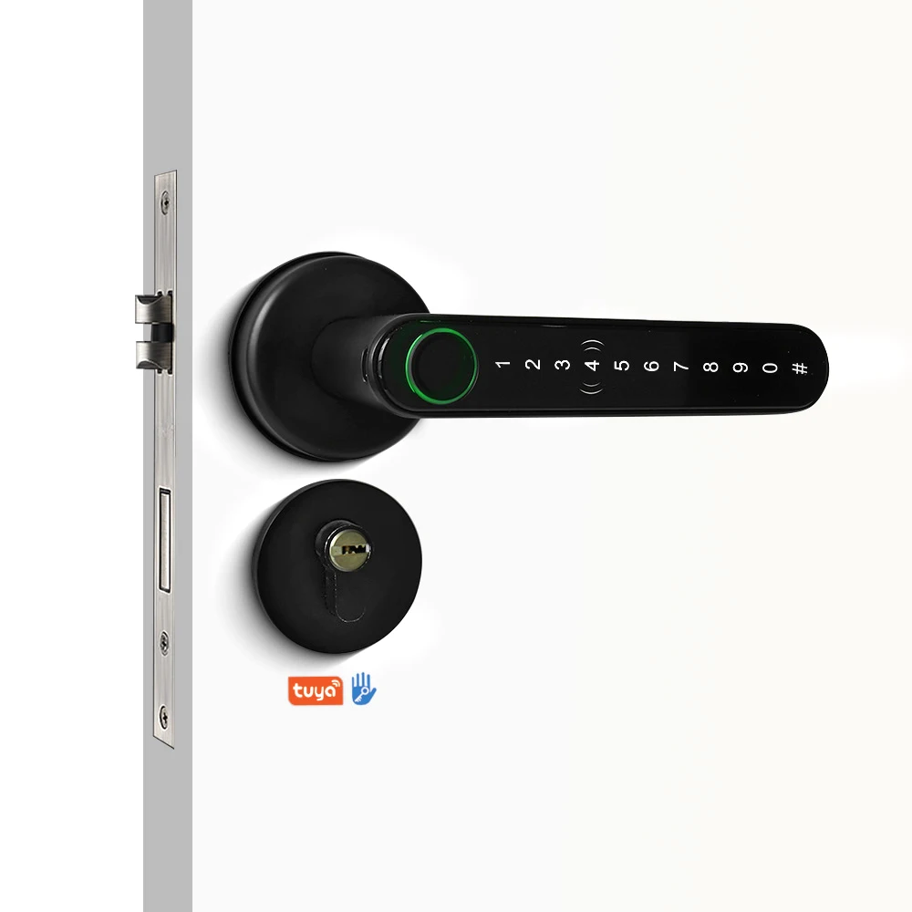 RFID-Card-Smart-Lever-handle-door-lock-Smart-Lock-Keyless-Entry ...