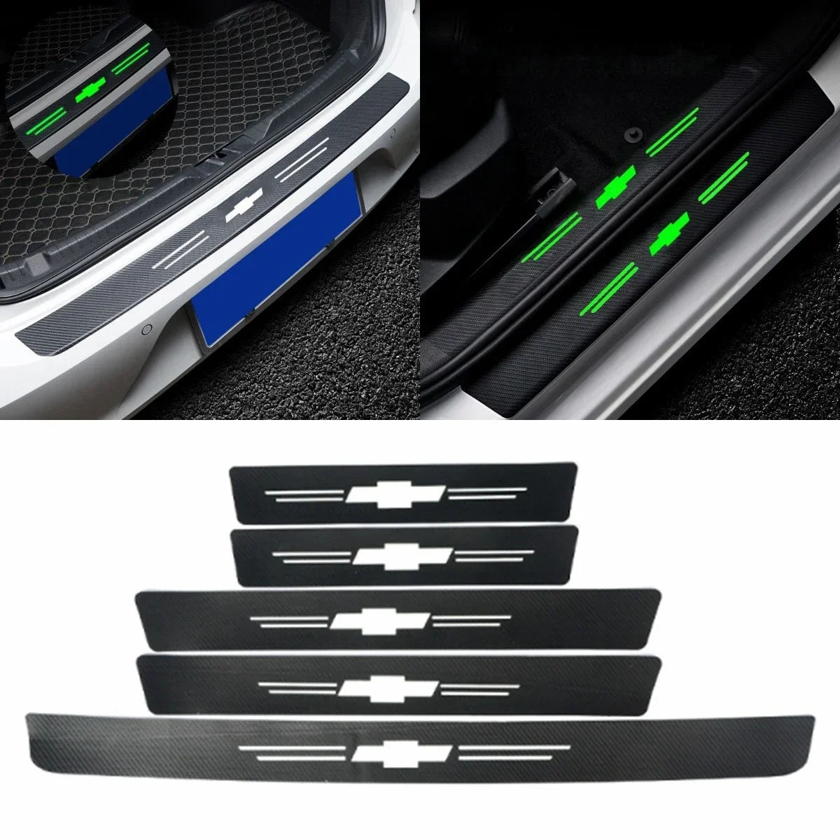 Car-Threshold-Anti-Scratch-Stickers-Luminous-Decals-for-Chevrolet-Cruze ...