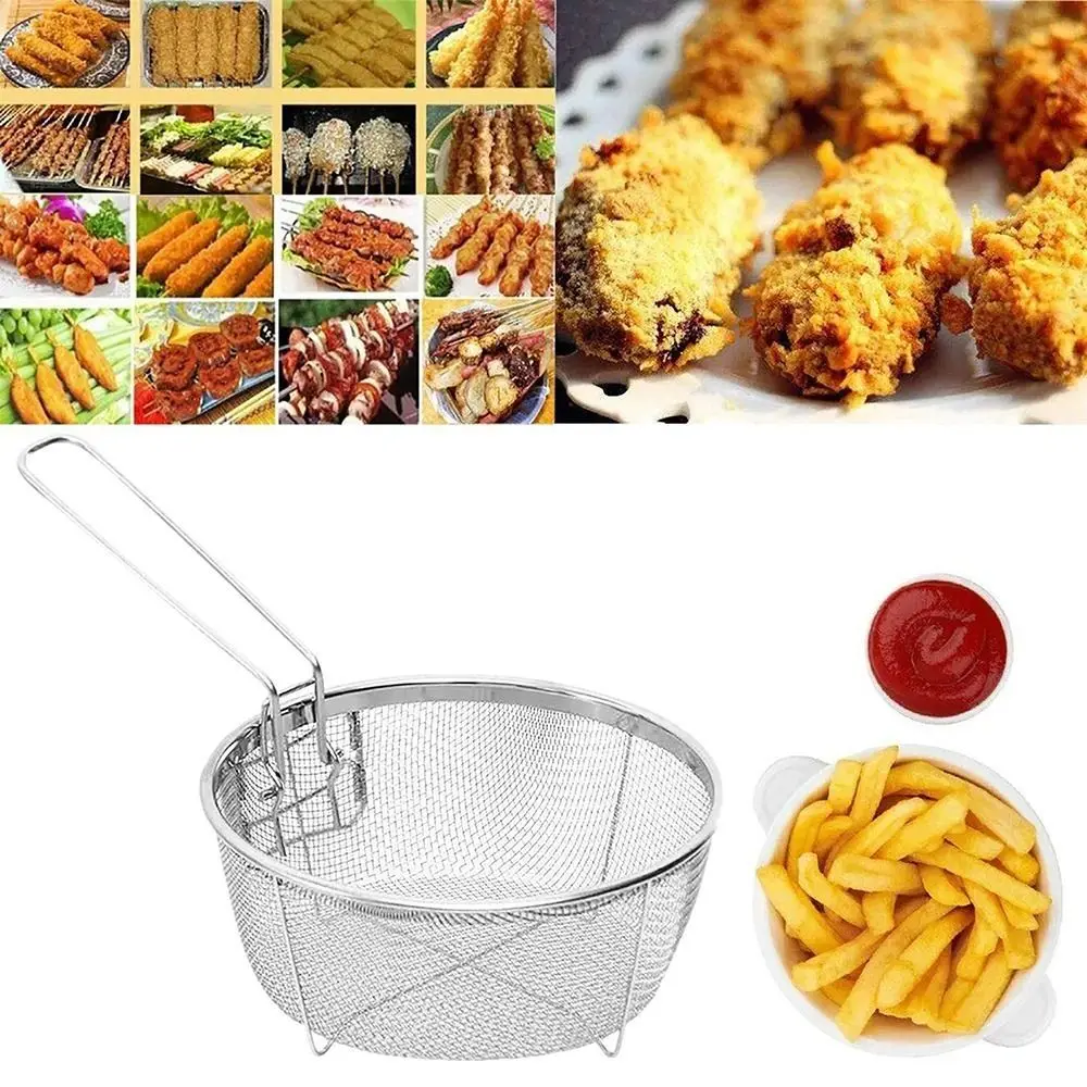 Kitchen-Stainless-Steel-Chips-Deep-Fry-Baskets-Food-Presentation ...
